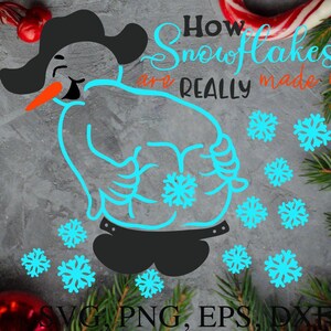 The Farting Snowman SVG Layered Snowflake Maker How Snowflakes Are ...
