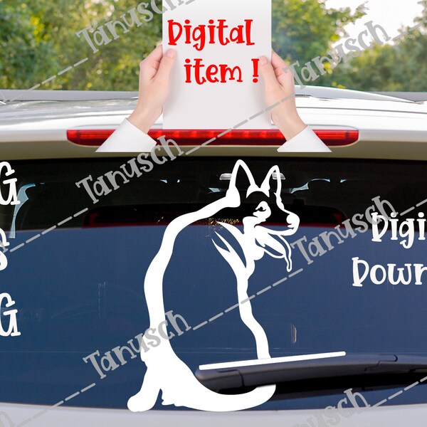 Dog Rear Tail Window Wiper Svg - Etsy
