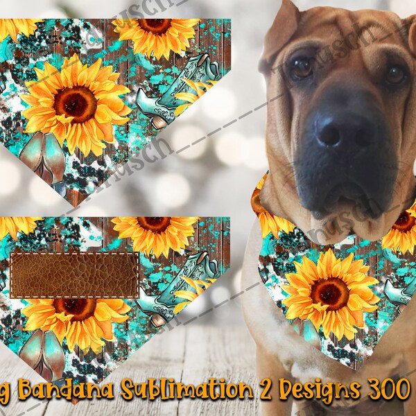 Dog Sublimation Bandanas - Etsy
