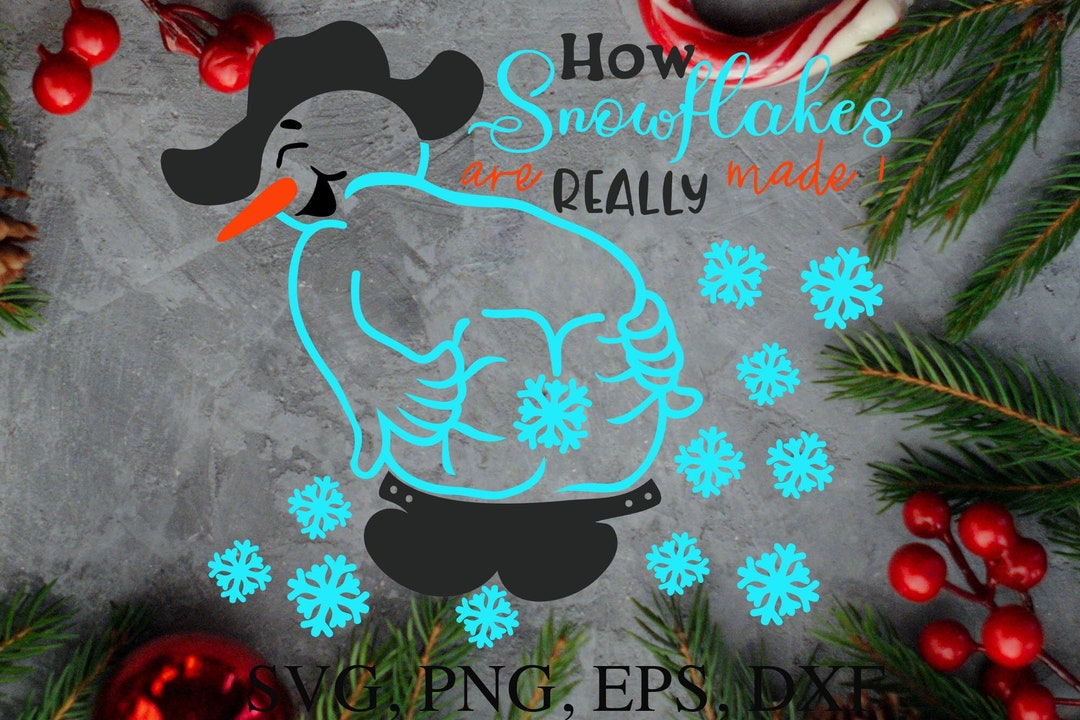 The Farting Snowman SVG Layered Snowflake Maker How Snowflakes Are ...