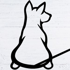 Dog Wagging Tail Rear Wiper SVG Sticker Cut File Car Window Decal ...