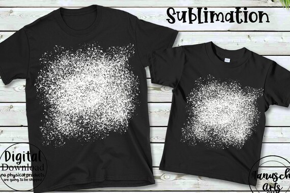 White Splatter Background Bleach Effect Sublimation Shirt - Etsy
