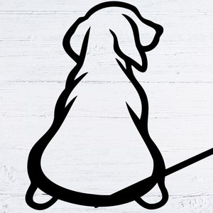 Dog Wagging Tail Rear Wiper SVG Sticker Cut File Car Window Decal ...