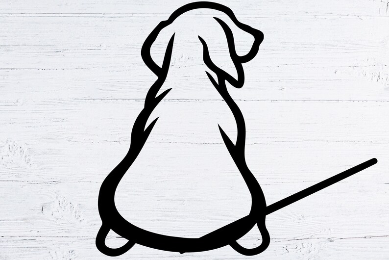 Dog Wagging Tail Rear Wiper SVG Sticker Cut File Car Window - Etsy