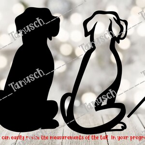 Dog Wagging Tail Rear Wiper SVG Big Dog Great Dane Sticker Cut File Car ...