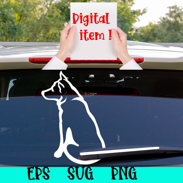 Dog Breed Car Window Stickers - Etsy