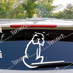 Dog Wagging Tail Rear Wiper SVG Big Dog Golden Doodle Sticker Cut File ...