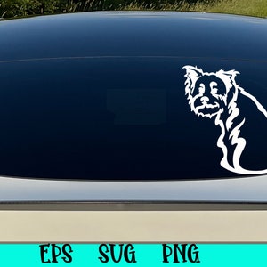 Dog Wagging Tail YORKY Rear Wiper SVG Yorkshire Terrier Sticker Cut ...