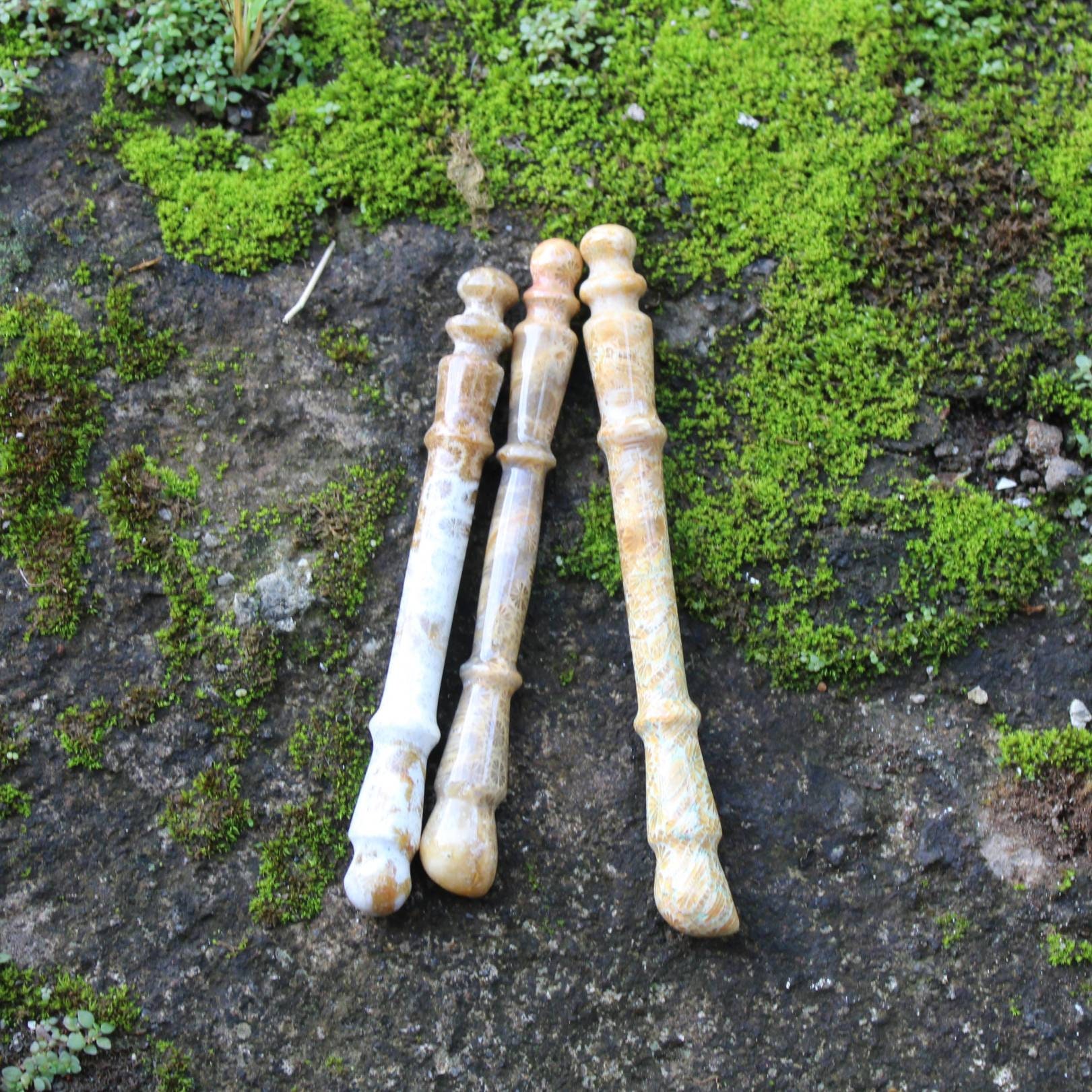 3 Pcs Fossil Coral Carving Pencil - Etsy UK