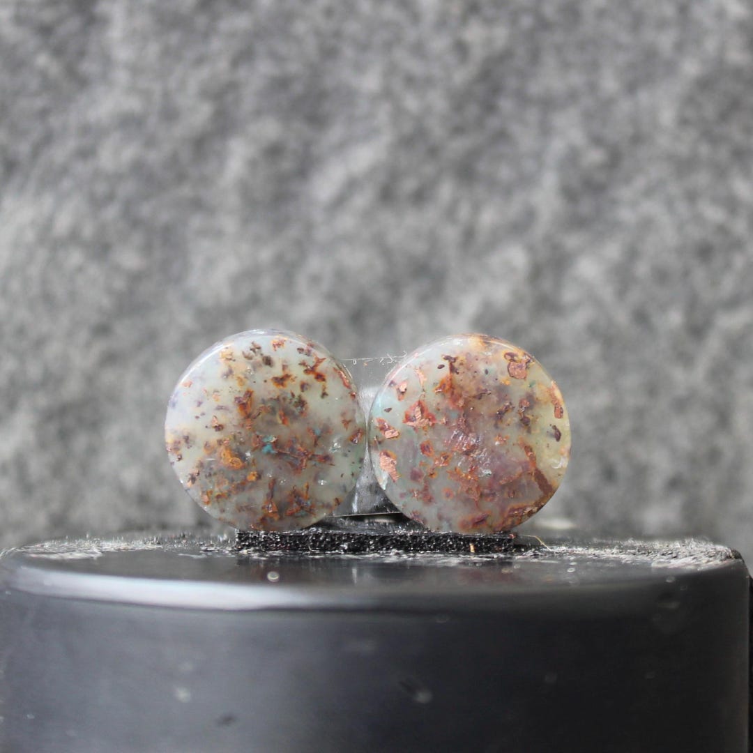 Confetti Chrysocolla Pair - Etsy