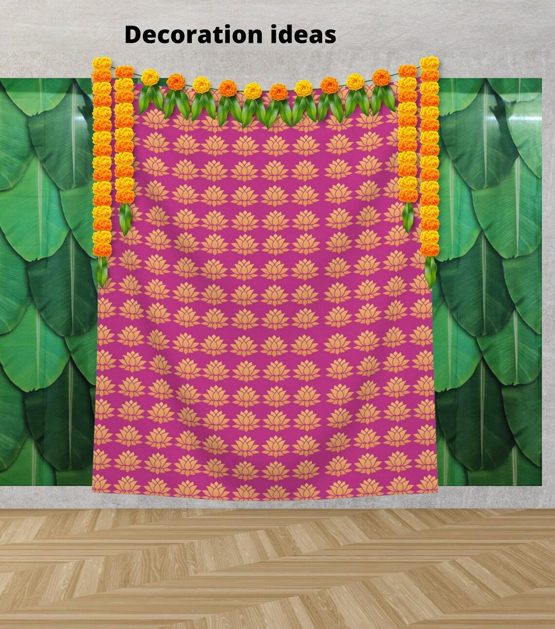 Muggu Cloth |golu Decorations|kolam Decorations | Pooja Backdrop ...