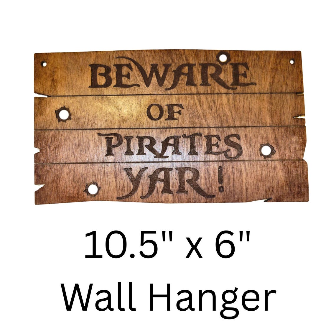 Rustic Pirate Sign: Engraved Wood Decor for Bar, Game Room - Etsy