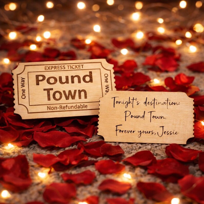 Pound Town Express Ticket | Funny Valentine’s Day Gift - Etsy
