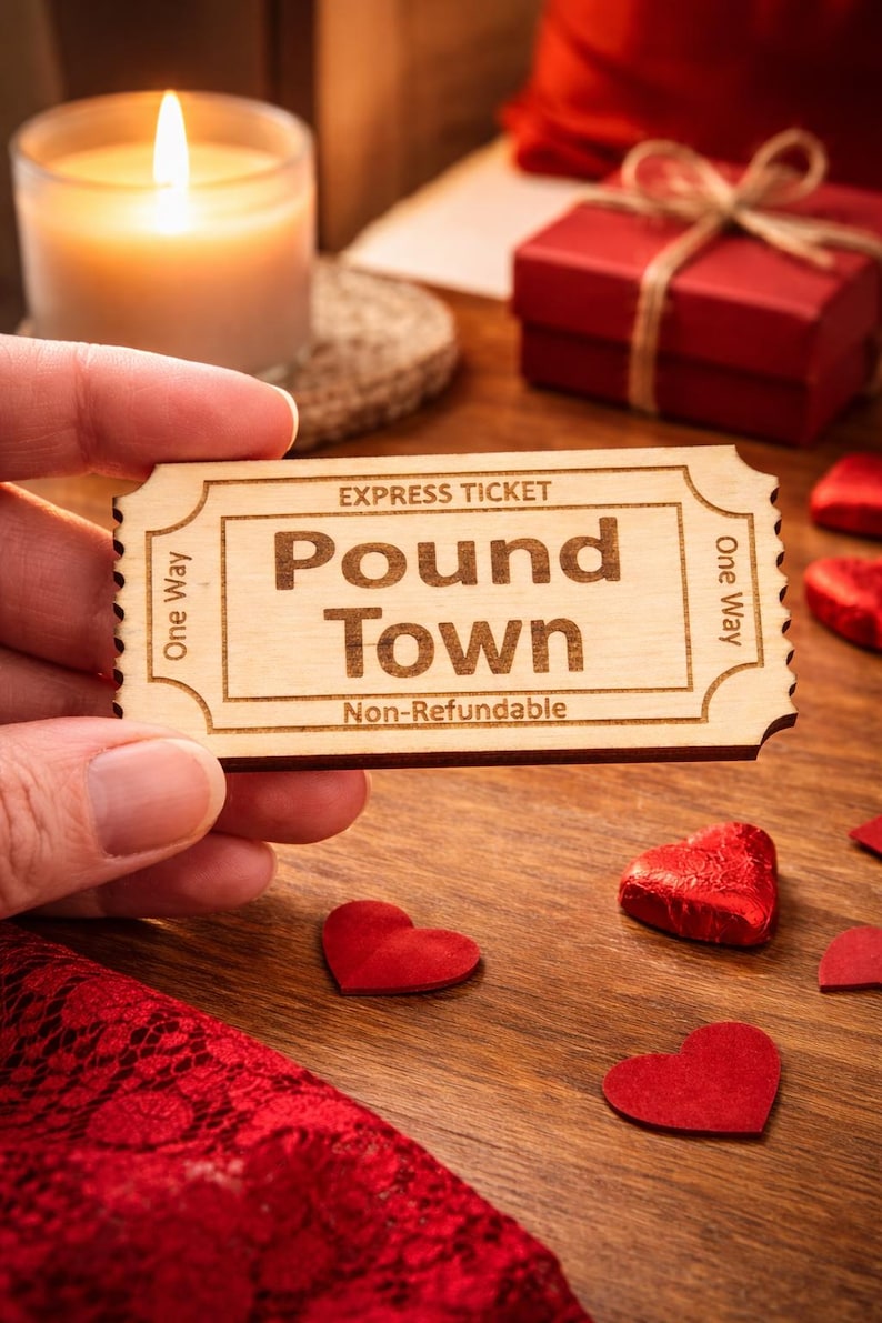 Pound Town Express Ticket | Funny Valentine’s Day Gift - Etsy