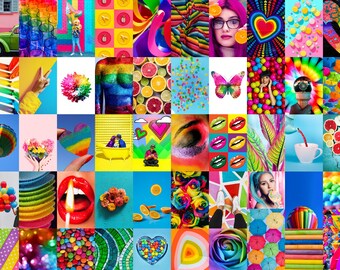 Kidcore Collage Kit Indie Room Decor Y2k Wall Collage Kit - Etsy