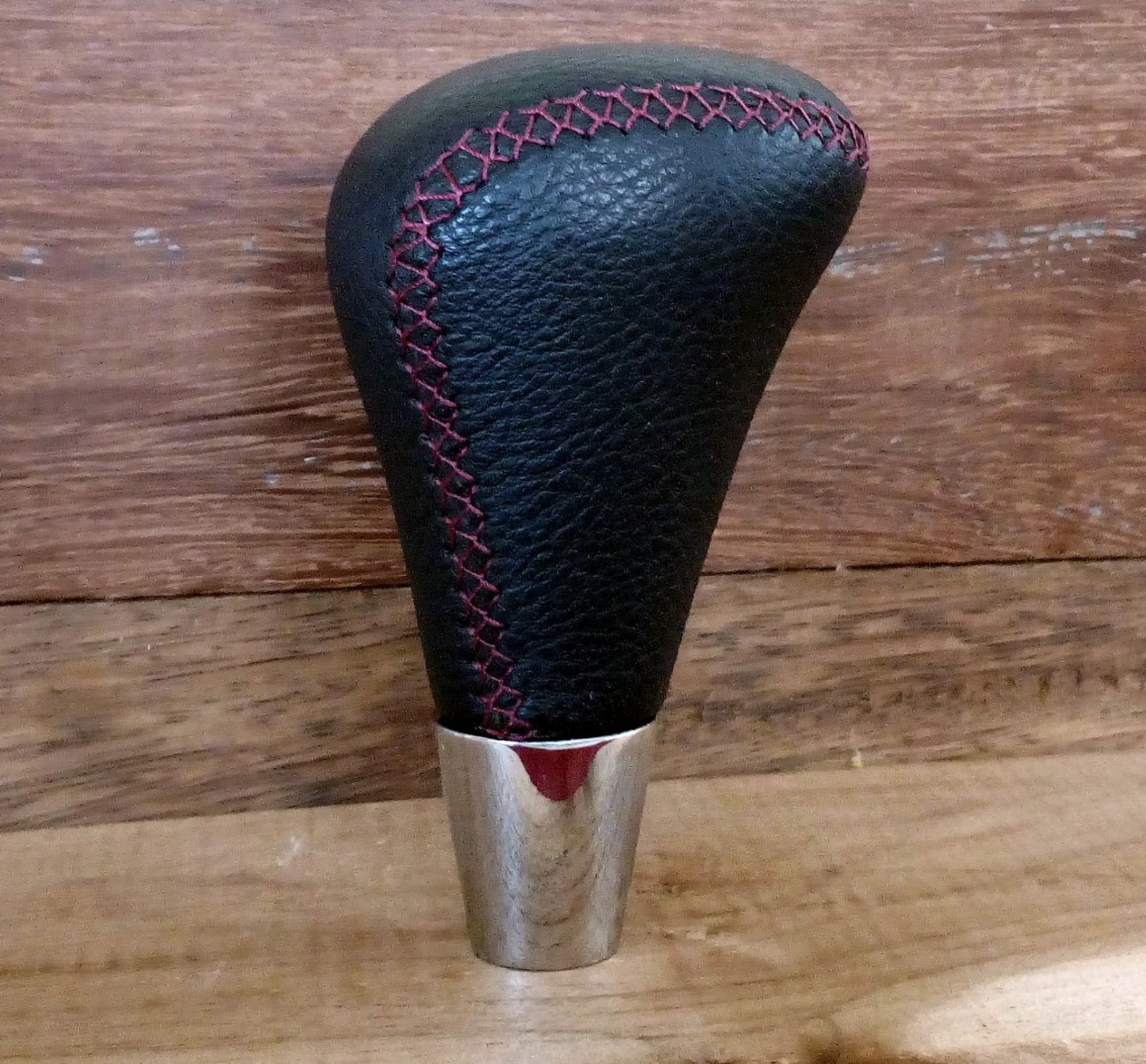 TOYOTA Anthracite Leather With Claret Red Stitch Shift Knob - Etsy