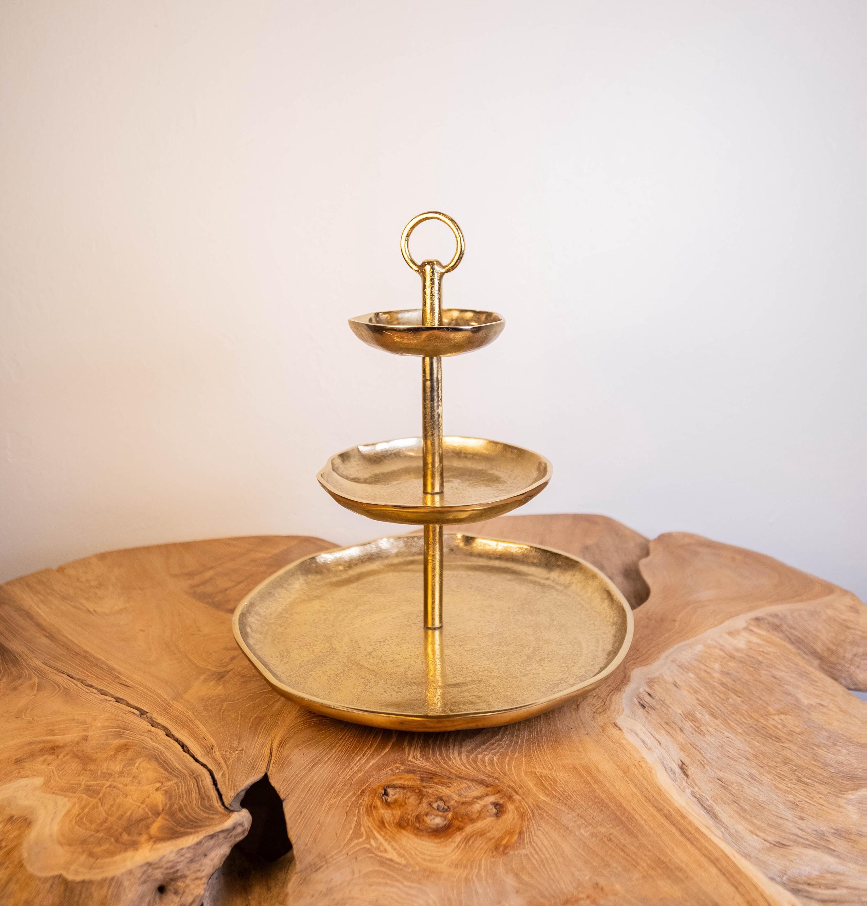 Handcrafted Gold 3-tiered Stand – Luxury Dessert Display Thanksgiving ...