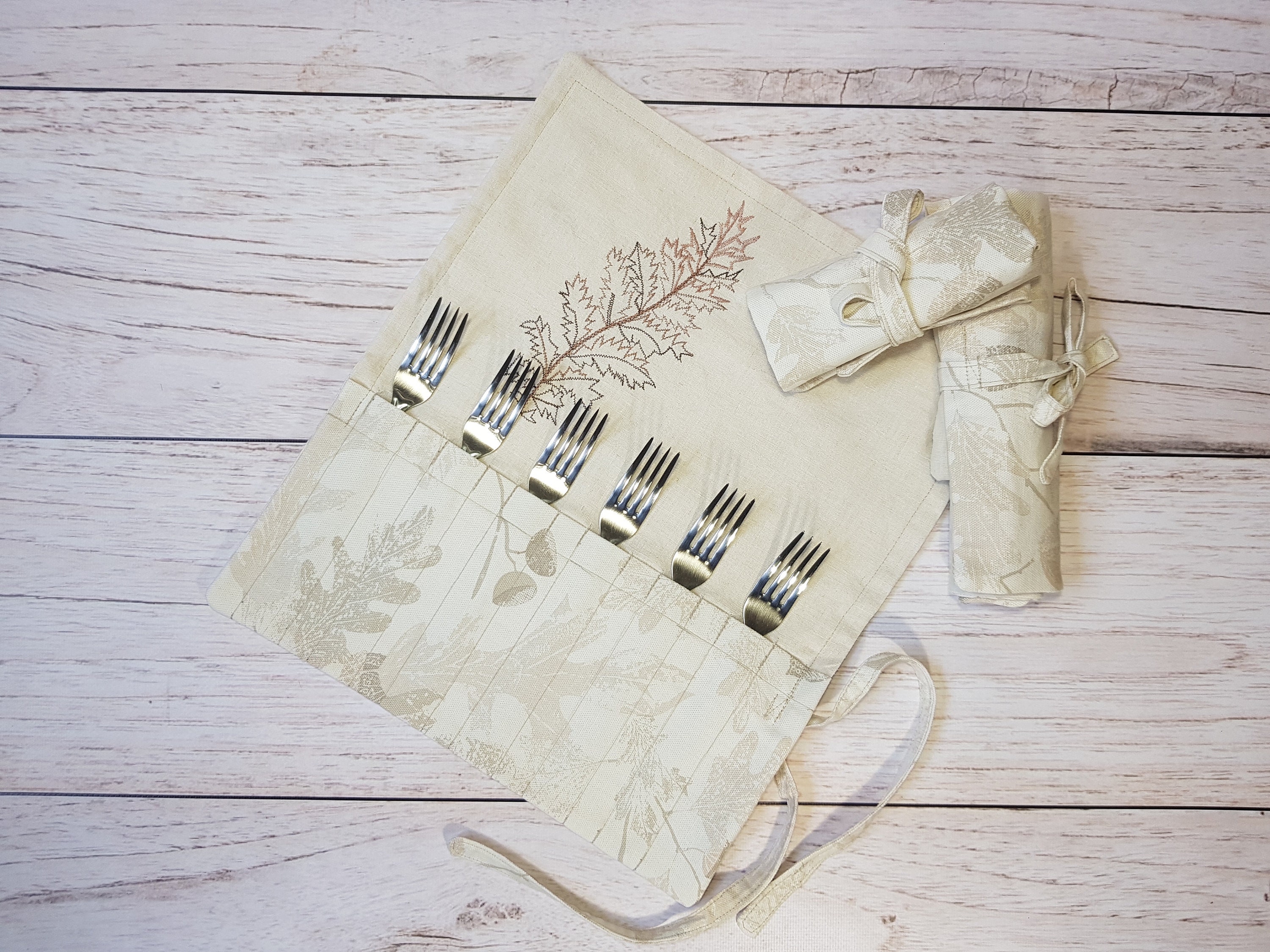 Cutlery Wrap Cutlery Roll Eco-friendly Reusable Cutlery - Etsy UK