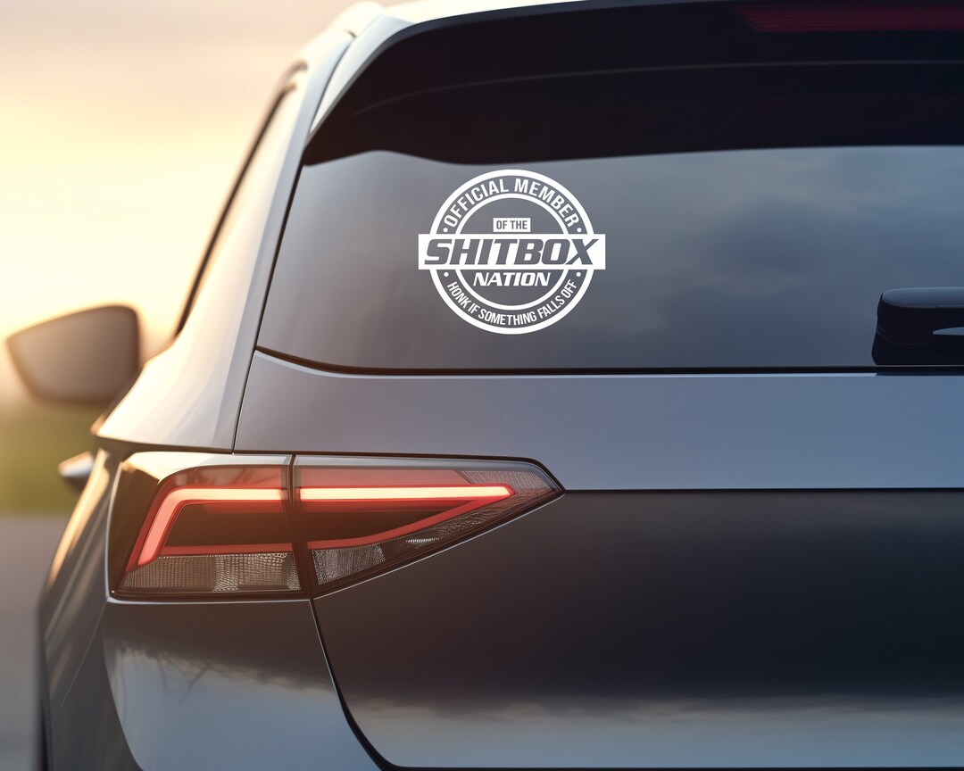 Custom Shitbox Decal Car Decal Logo 12x12cm Any Colour Perfect for Car ...
