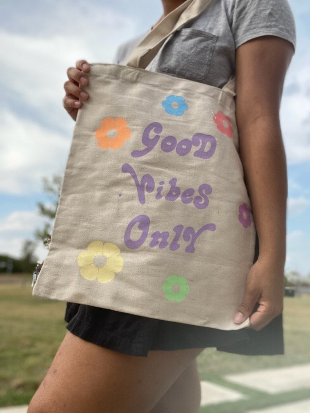 Good Vibes Tote Bag - Etsy