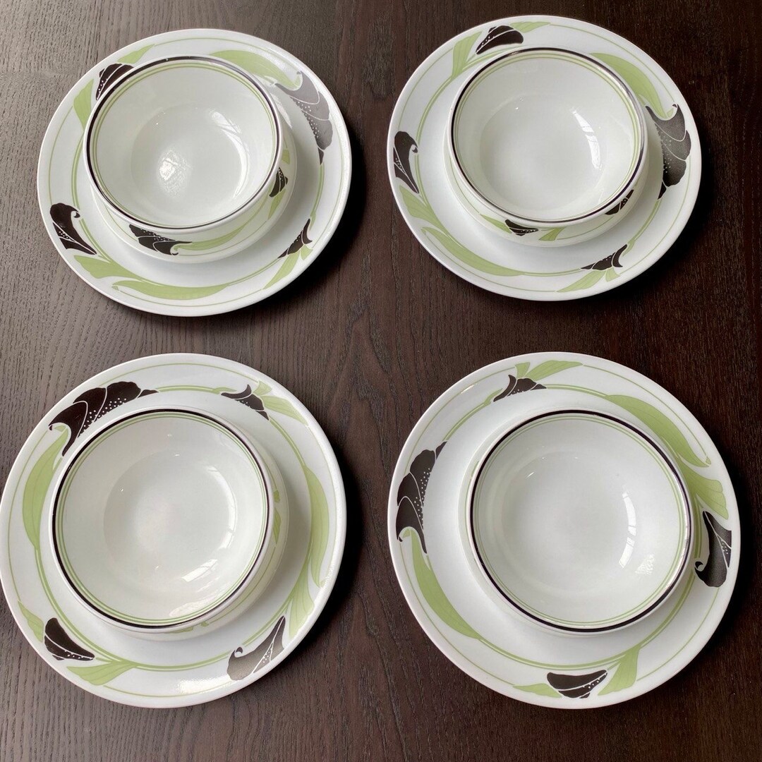 Corelle Black Orchid 12 Piece Service for 4 Set, Corelle Black Orchid ...