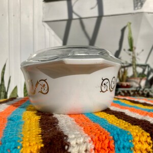 Pyrex Empire Scroll 043 Casserole With Lid, Vintage Pyrex Promotional ...