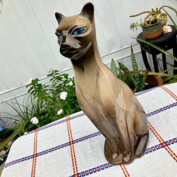 Siamese Cat Statue - Etsy