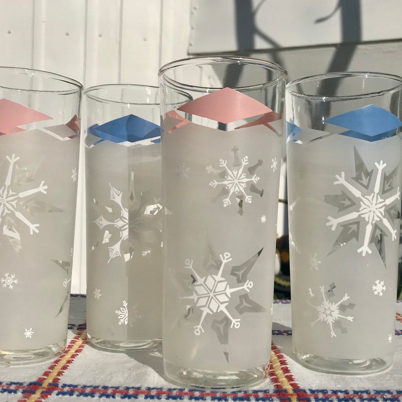 Snowflake Glassware - Etsy