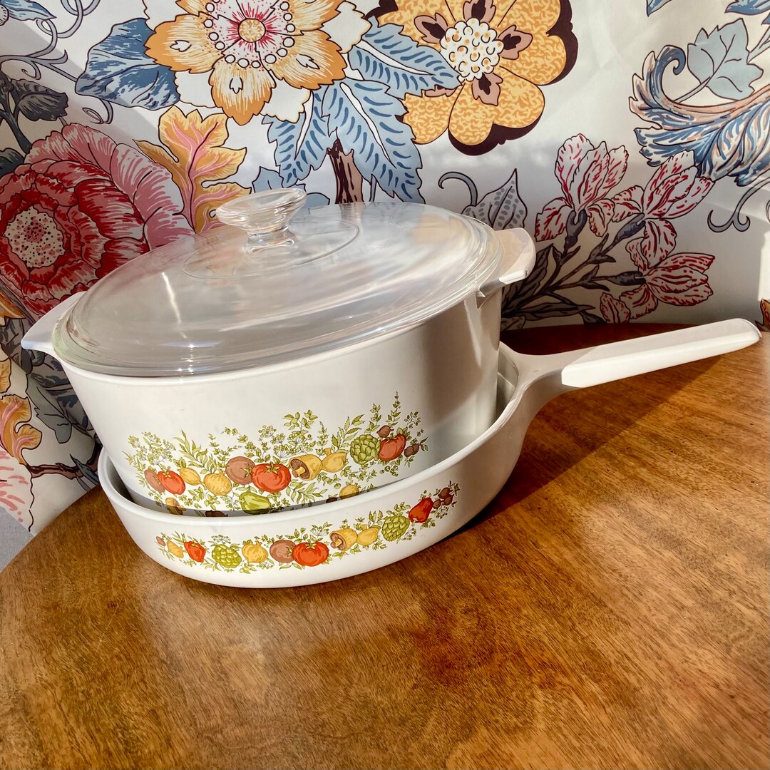 Corning Ware 5 Quart Dutch Oven and 10” Frying Pan With Interchangeable ...