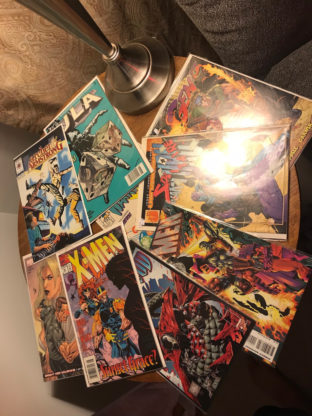 Lot of 9 1990s Comic Books Vintage Comic Book Lot X-men JLA Gen 13 ...