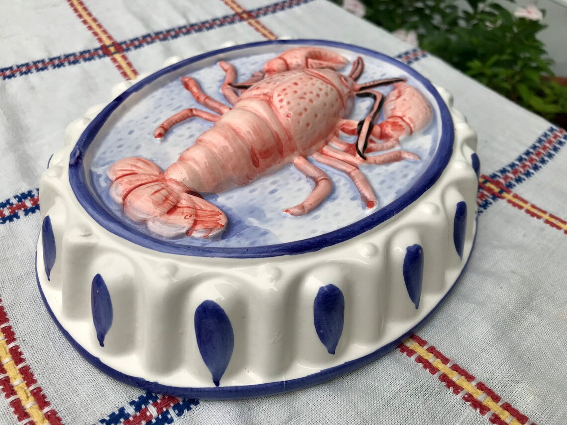 Vintage Ceramic Lobster Decorative Mold 10x 8 Vintage - Etsy