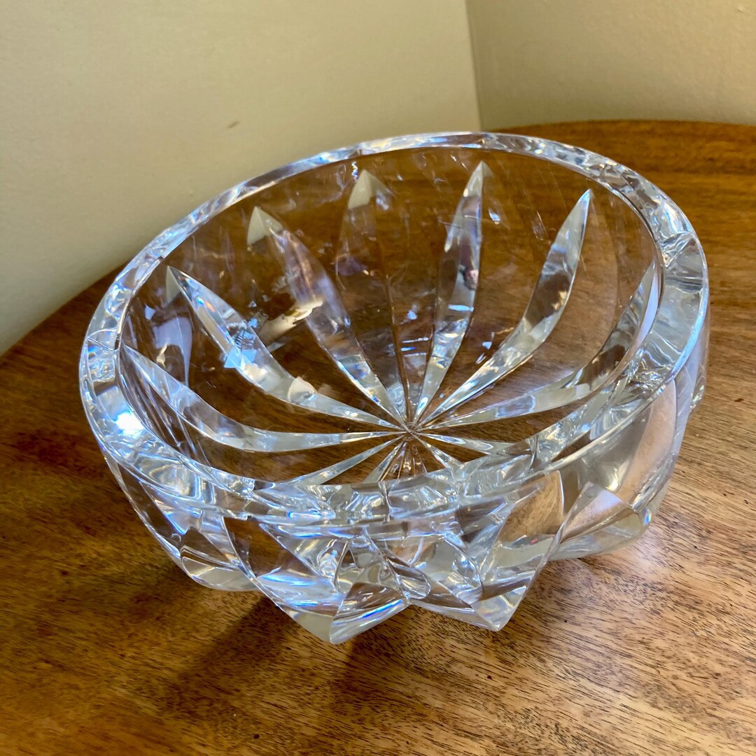 Vintage St. Louis Cristal Crystal Bowl, Vintage High Quality Crystal ...