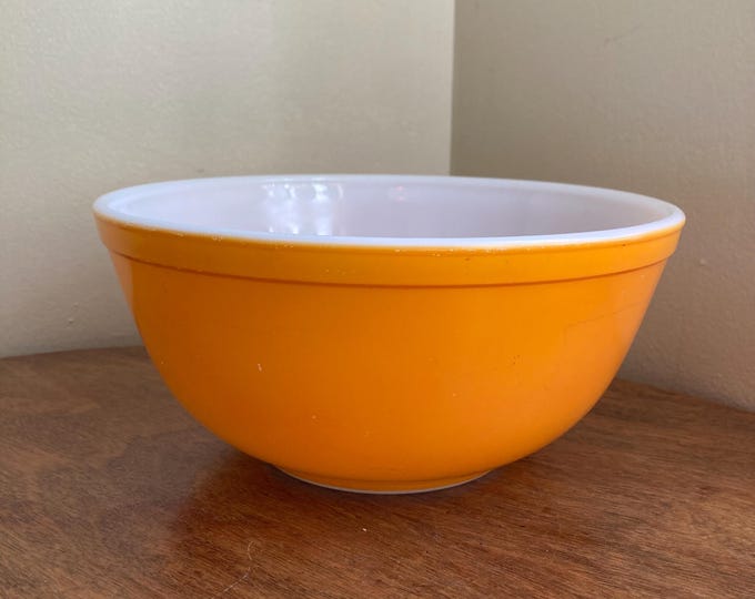 Orange Pyrex 403 Bowl, Vintage Orange Pyrex 403 Mixing Bowl 2.5 Quart ...