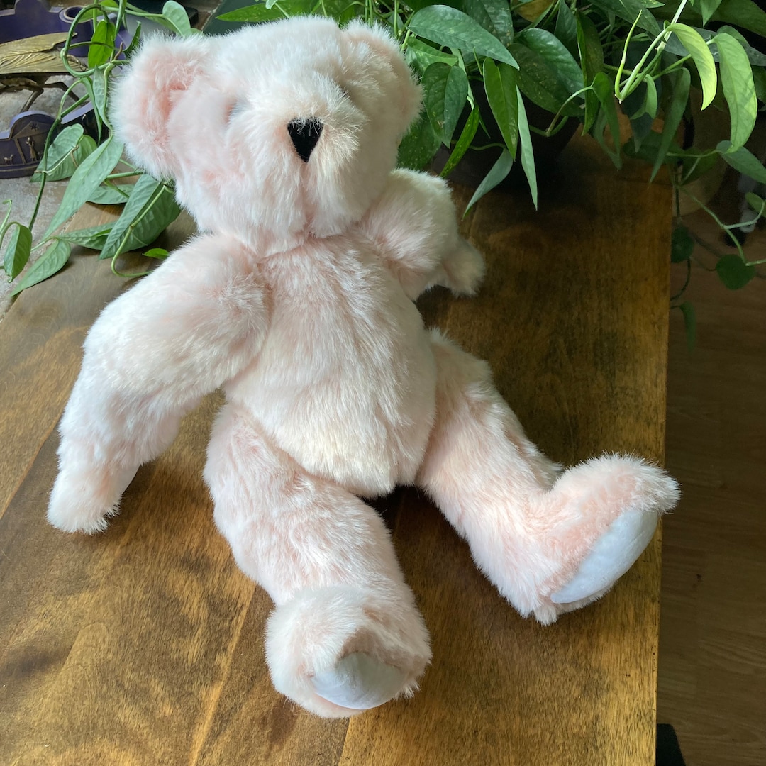 RARE Light Pink Vermont Teddy Bear Fully Jointed USA Made 16” Vermont ...
