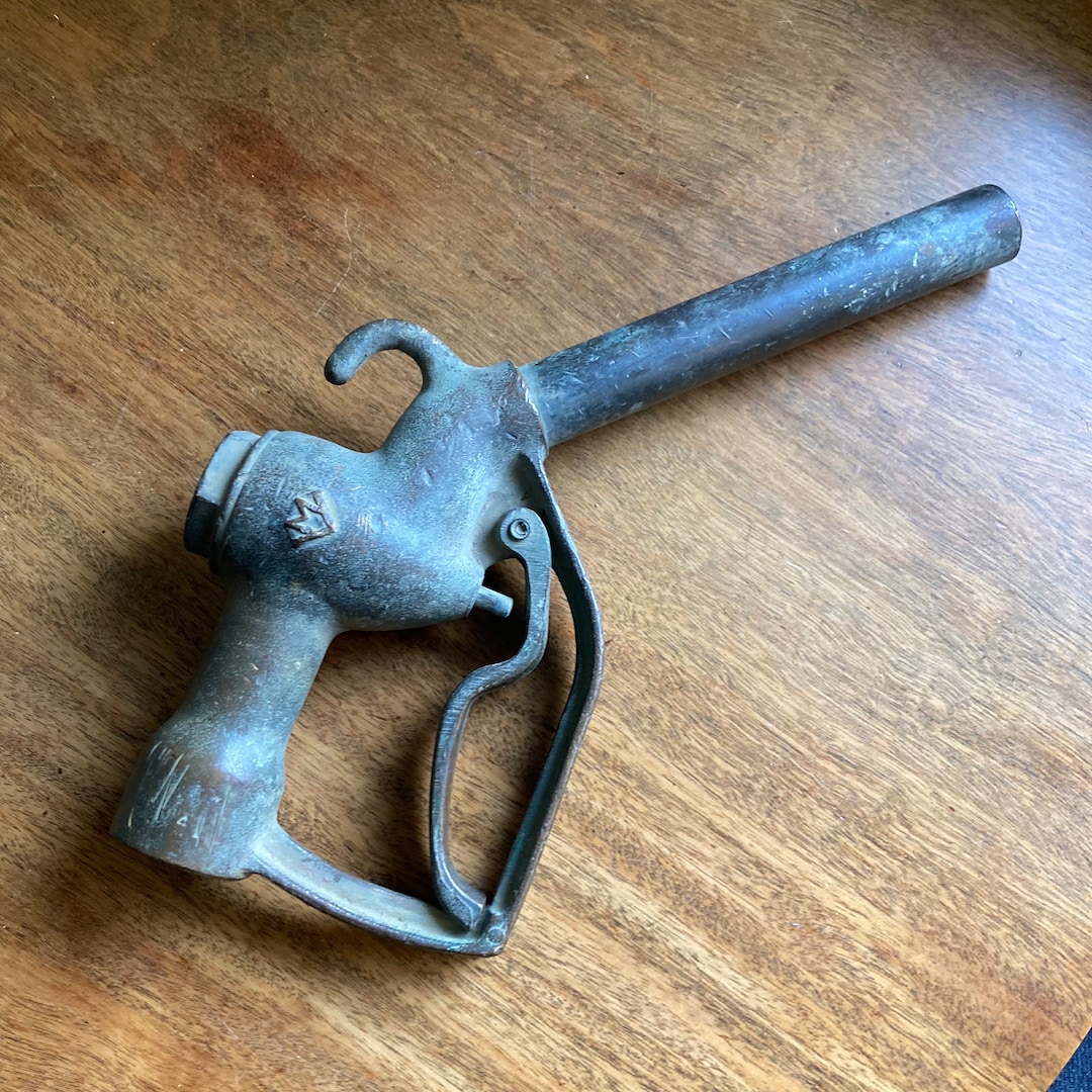 Vintage Milwaukee P-2040 Brass Gas Pump Handle, Vintage Fuel Pump ...