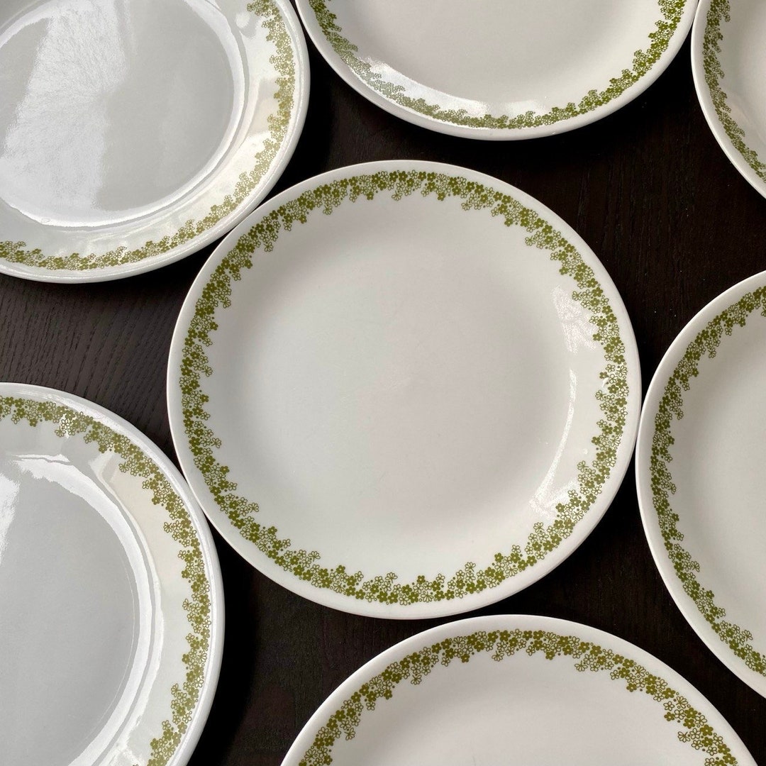 10 Corelle Crazy Daisy / Spring Blossom Dinner Plates, Vintage Corelle ...