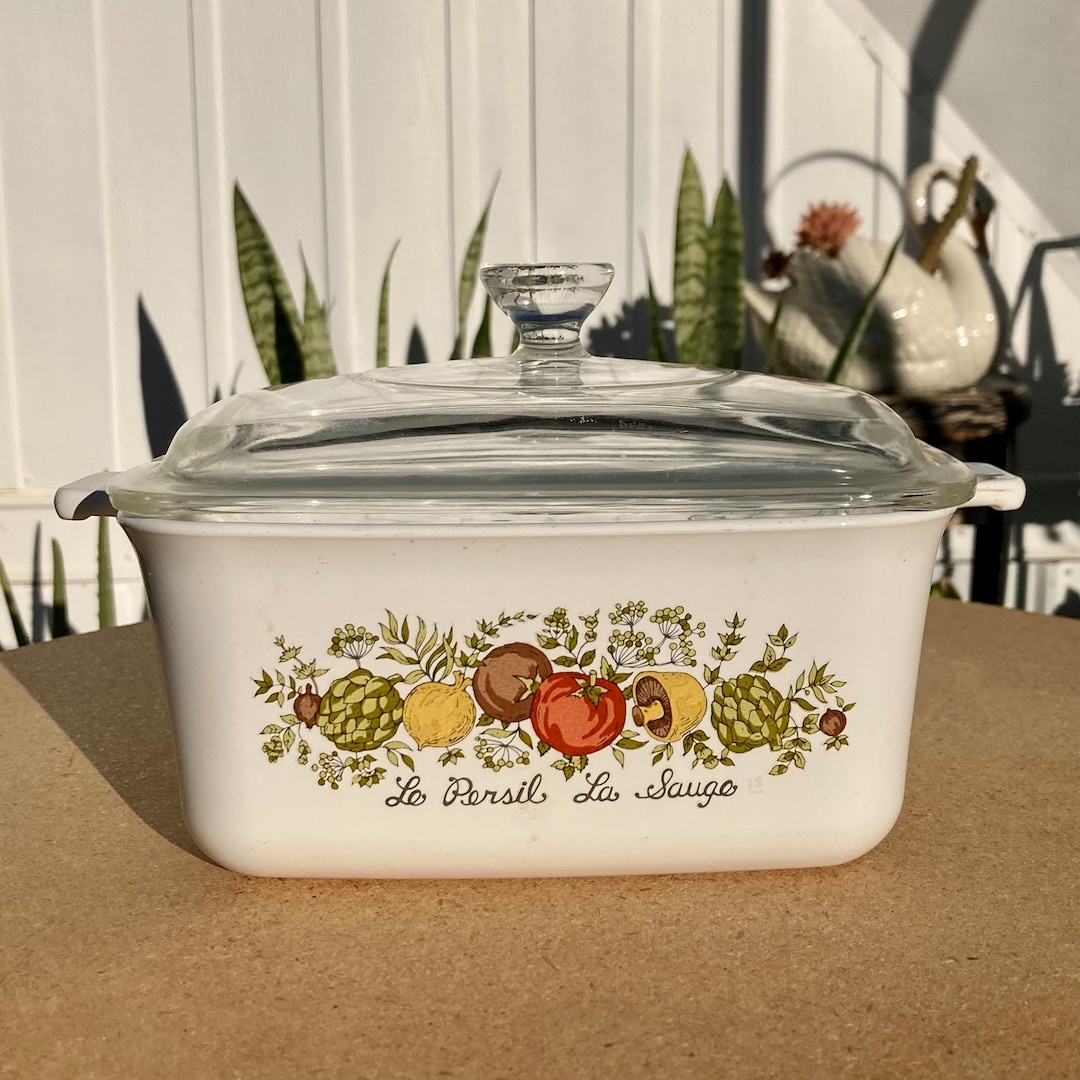 Corning Spice of Life P-4-B Lidded Loaf Pan, Corning Spice of Life 7x5 ...