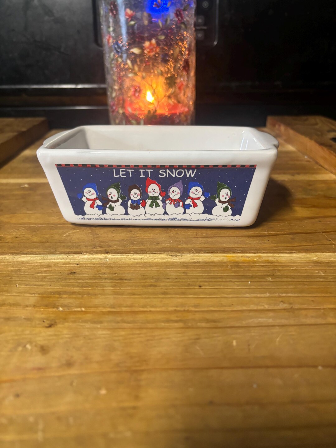 Snowman “let It Snow” Mini Loaf Pan - Etsy