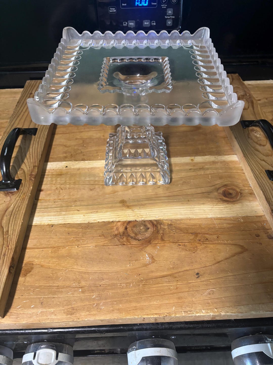 Vintage Adams and Company Crystal Anniversary Cake Stand 1890s - Etsy