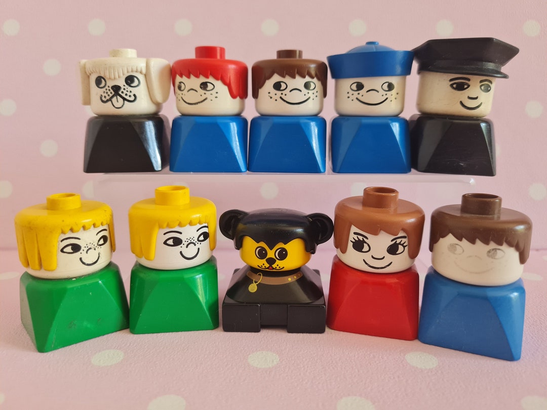Set of 10 Lego Duplo Characters. Police Officers, Dogs, Men, Women ...