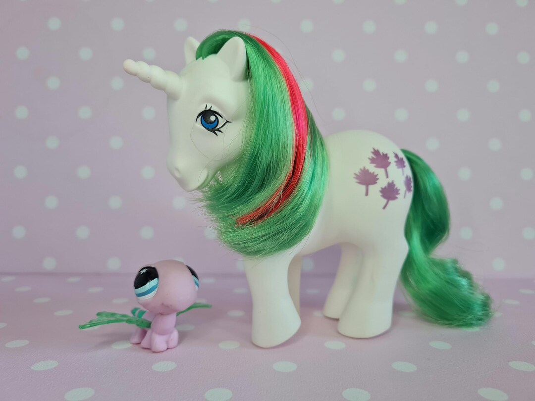My Little Pony G1 Gusty Italian Variant Gustavo Metallic Purple Leafs ...