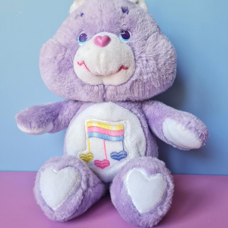 Purple Care Bear Plush - Etsy