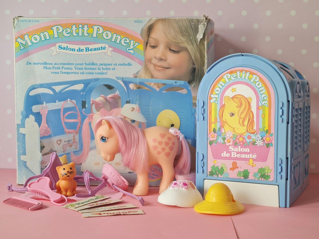 My Little Pony G1 Pretty Parlor French Release Complete Peachy Italian ...