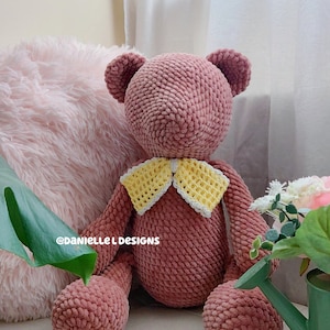 Faceless Teddy Bear Crochet Pattern: Amigurumi Plush (PDF Pattern) - Etsy