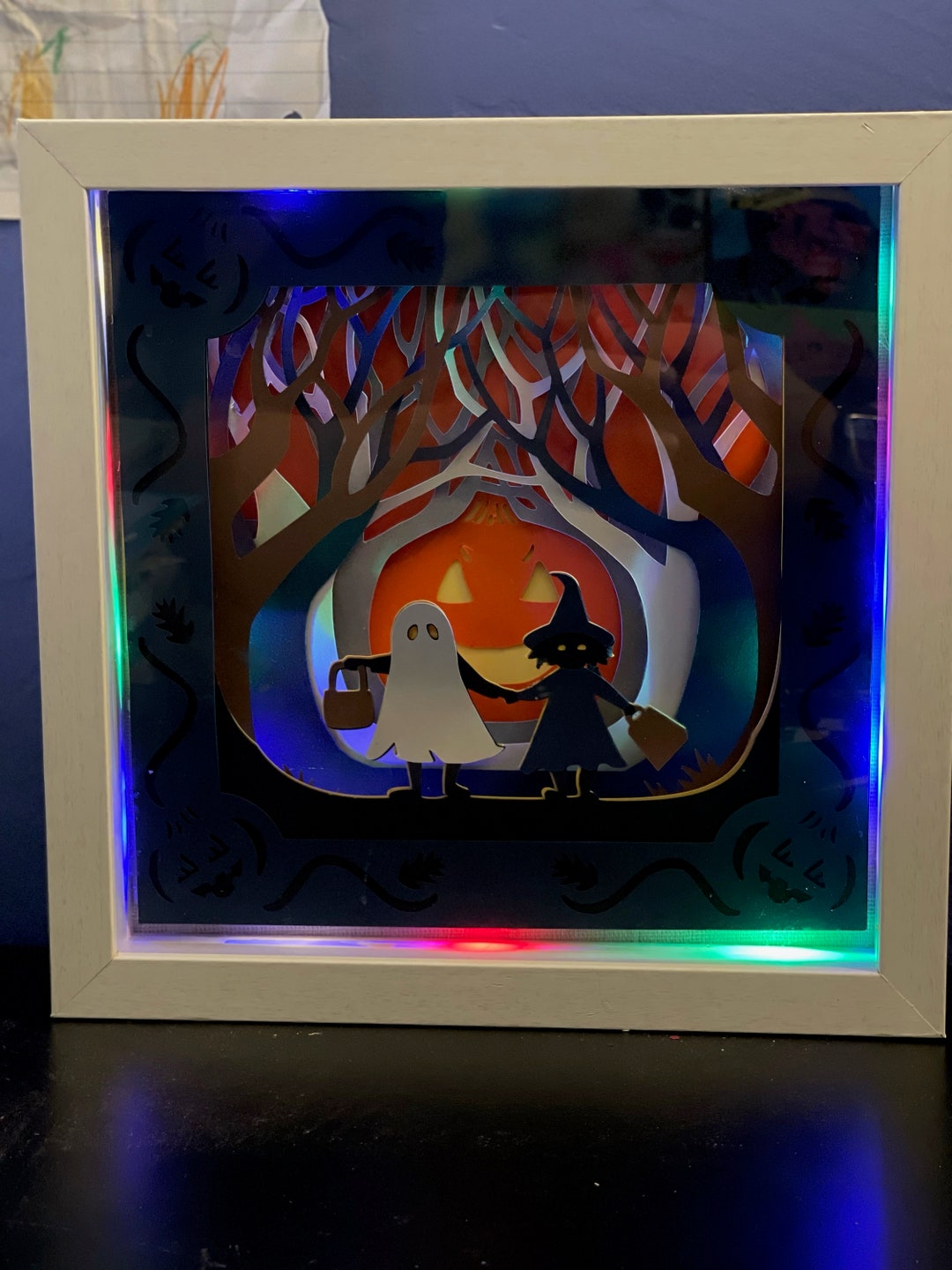 Light up Halloween Shadow Boxes - Etsy
