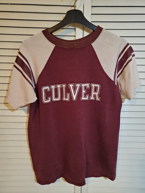 Vintage 80s Raglan T Shirt, Velvet Letter, Jenny, Red… - Gem