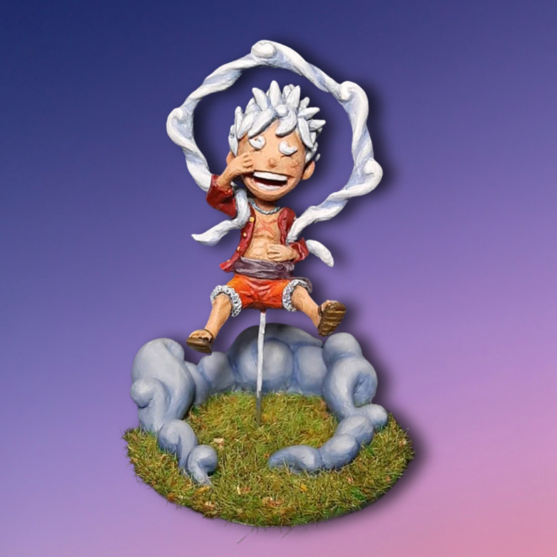 A Mini Miniature of Luffy From One Piece Anime, in the Form of Joyboy ...