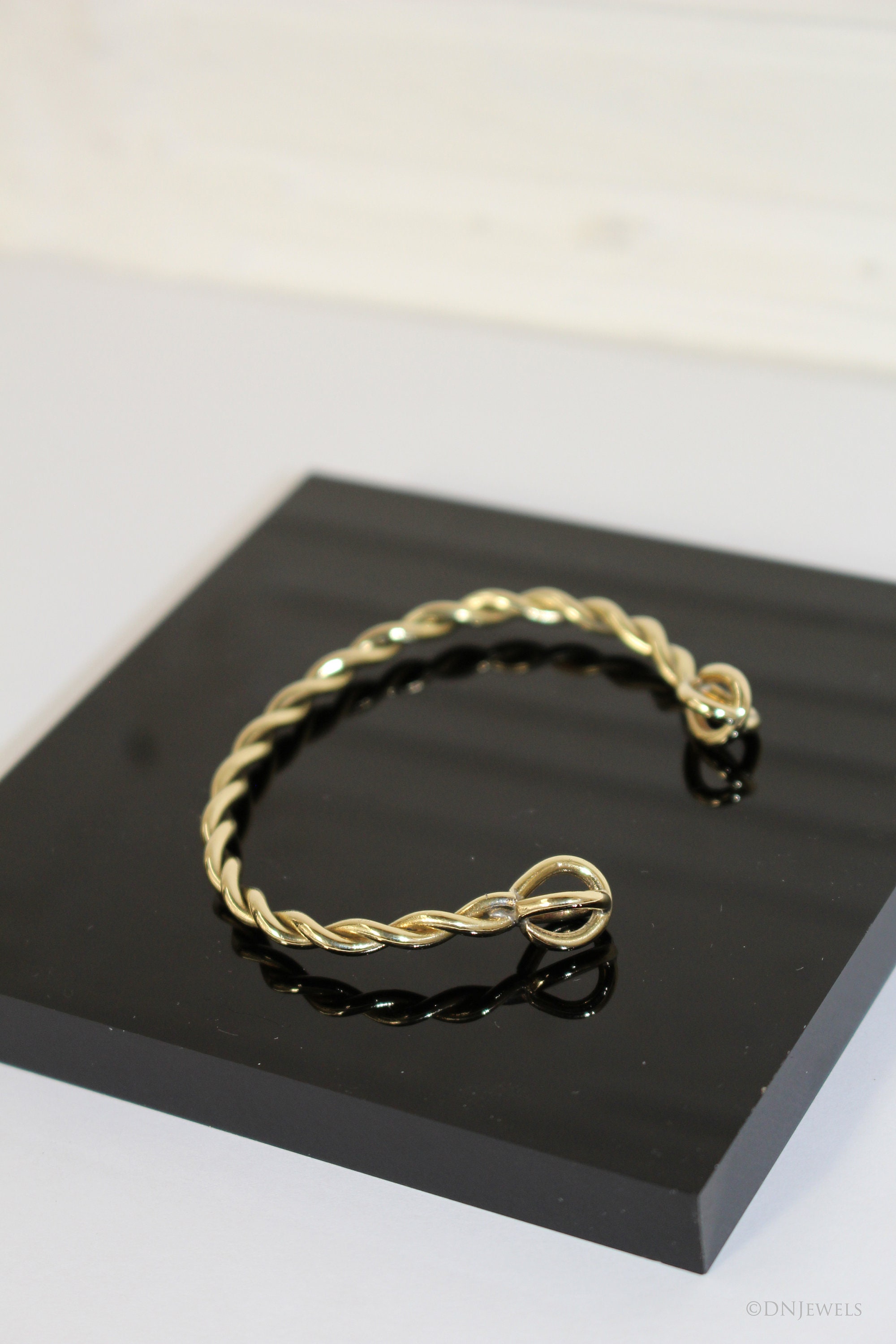 Twisted Brass Rush Bracelet - Etsy UK