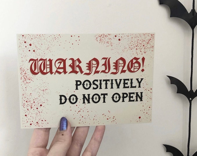 A6 positively Do Not Open Mini Art Print Annabelle Haunted - Etsy