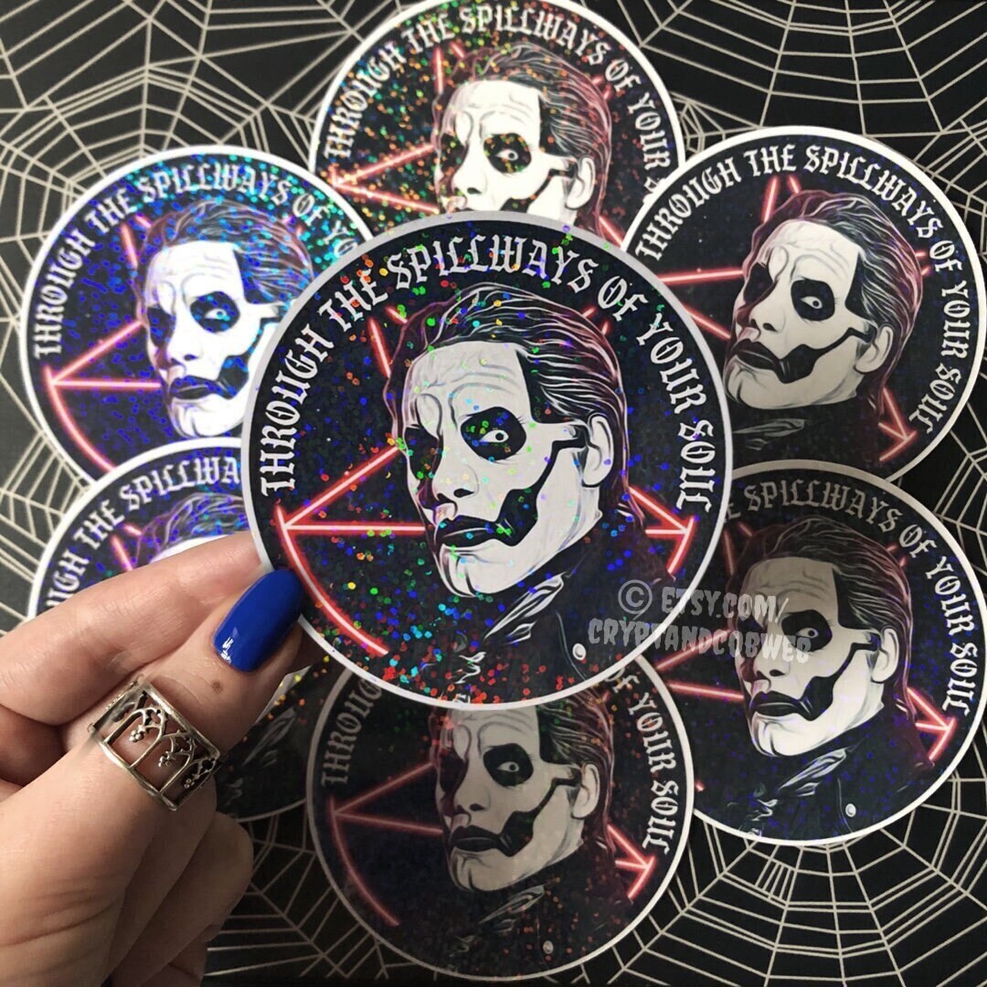 Ghost “SPILLWAYS IV” Holographic Sticker || the Band Ghost Papa ...